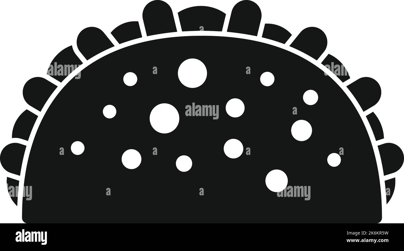 Taco food icon simple vector. Mexican food. Tacos menu Stock Vector ...