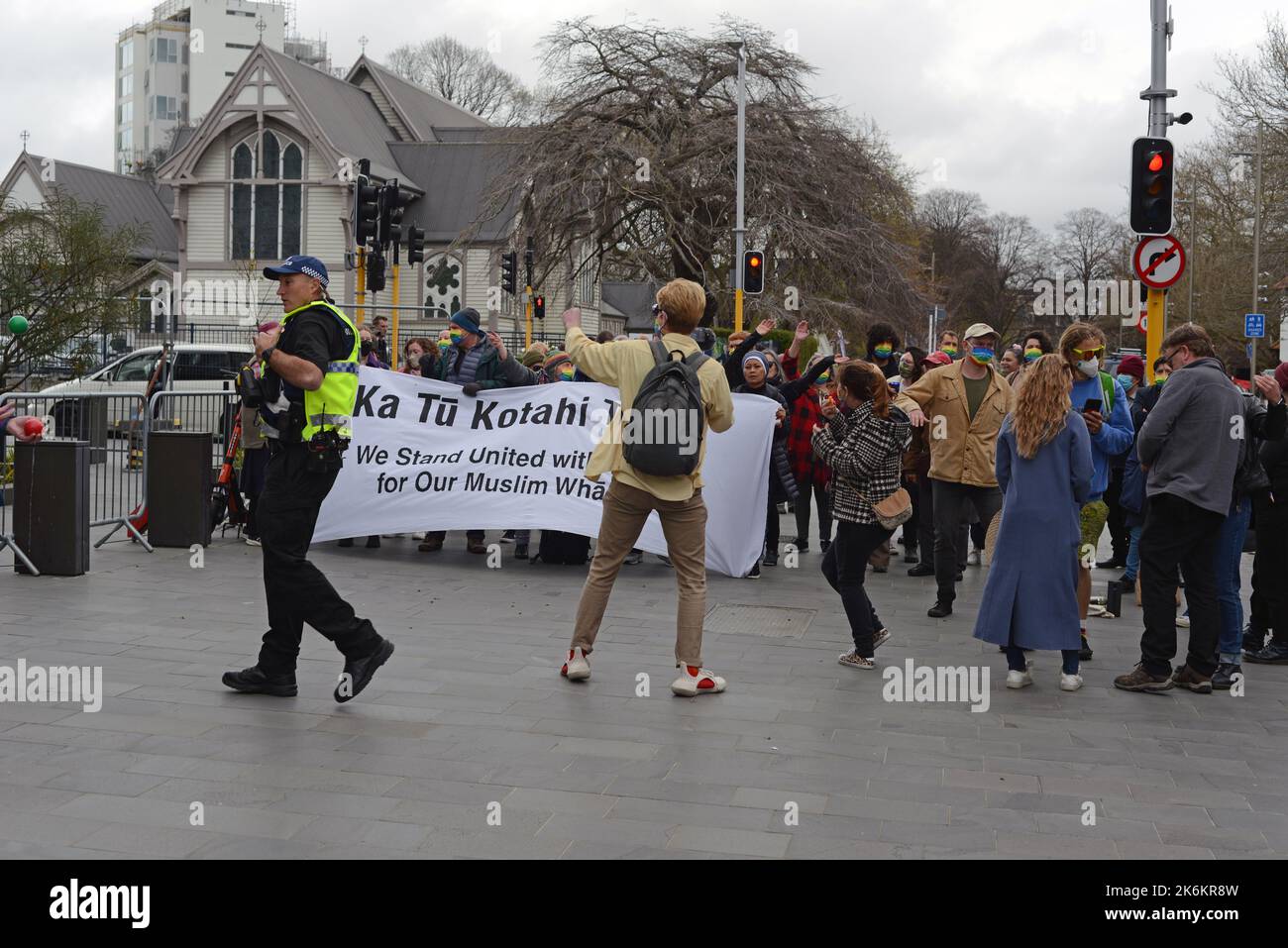CHRISTCHURCH, NEW ZEALAND, SEPTEMBER 21, 2022, Supporters of LGBT and ...