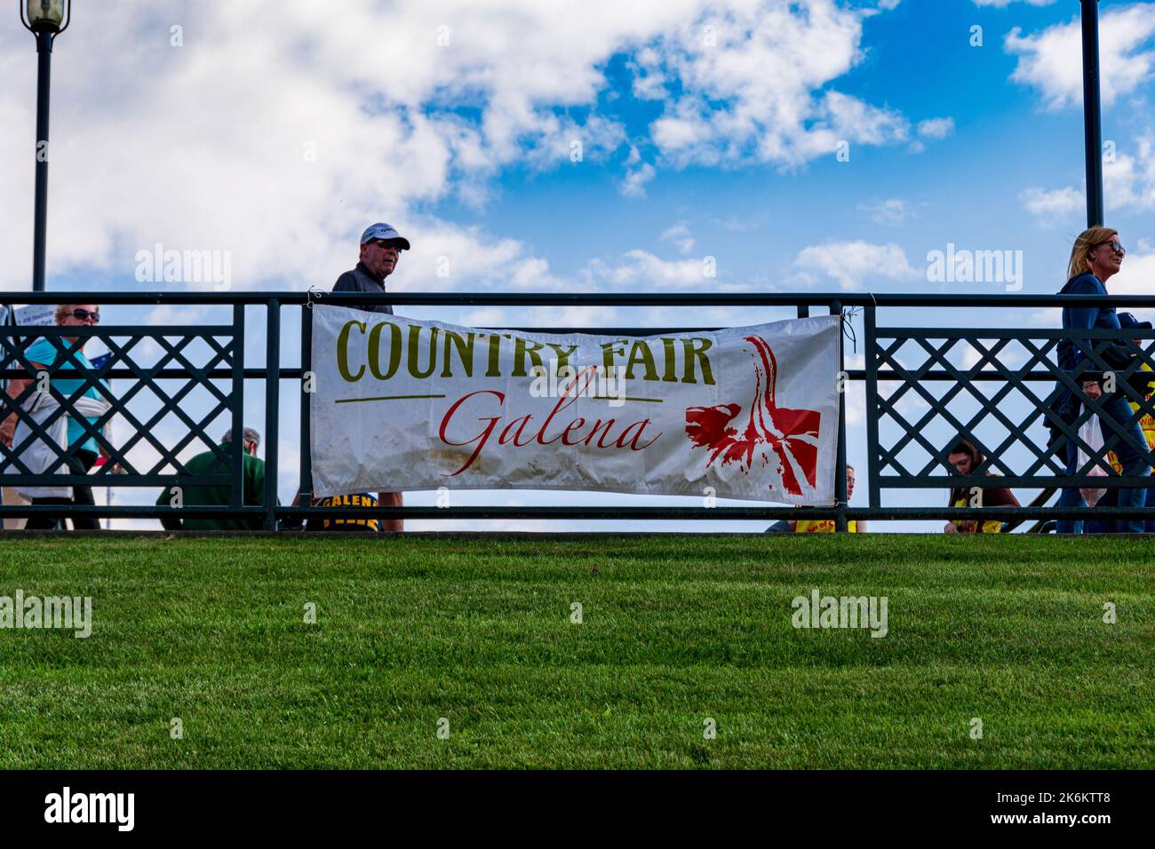 Galena, IL, United States - October 9, 2022: People walking by the 2022 ...
