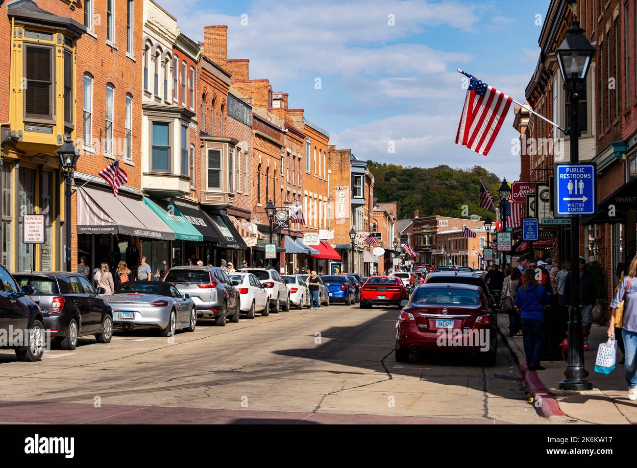Galena, IL, United States - October 9, 2022: View of Main Street in ...