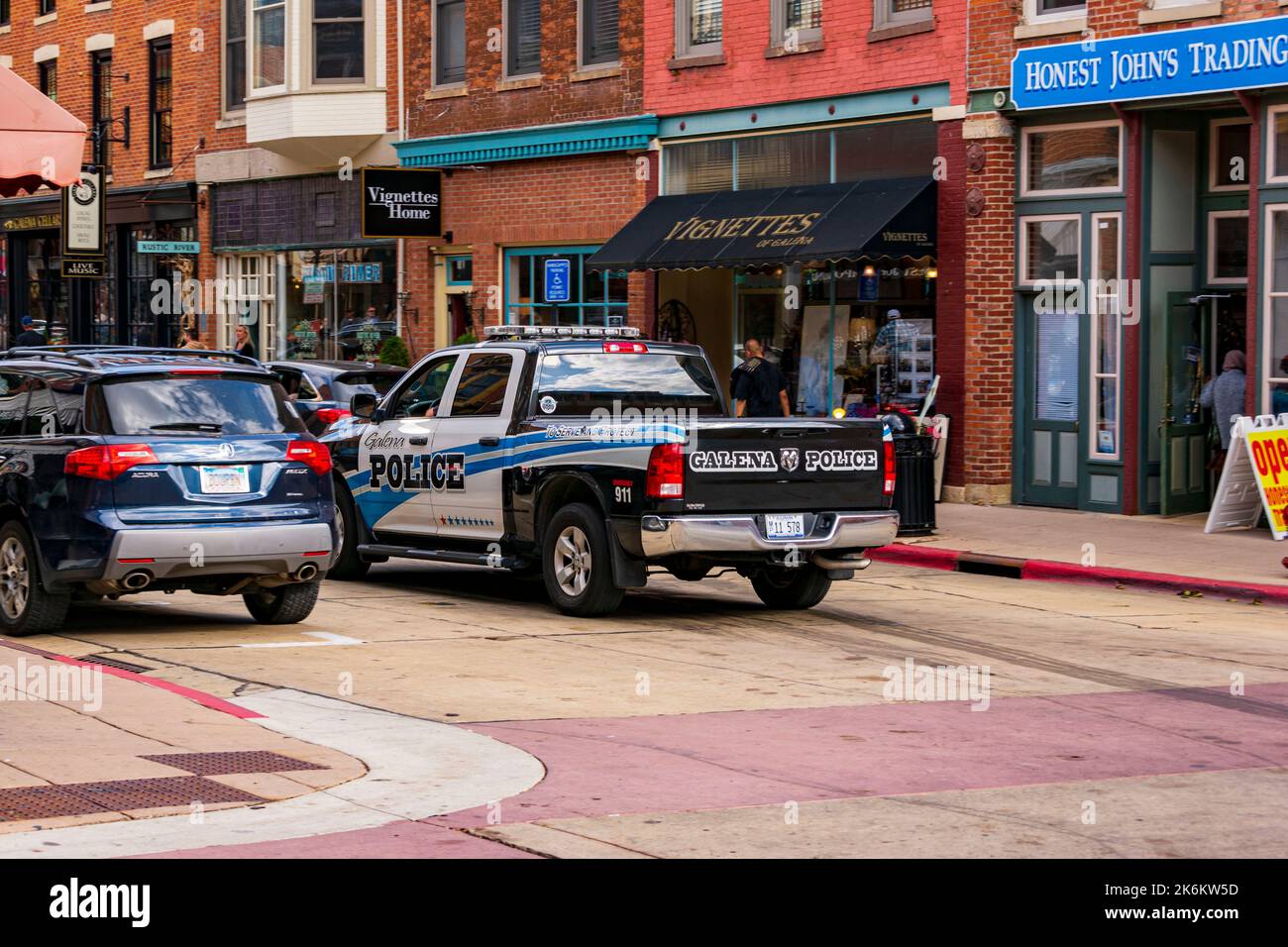Galena, IL, United States - October 9, 2022: Galena Police pick up ...