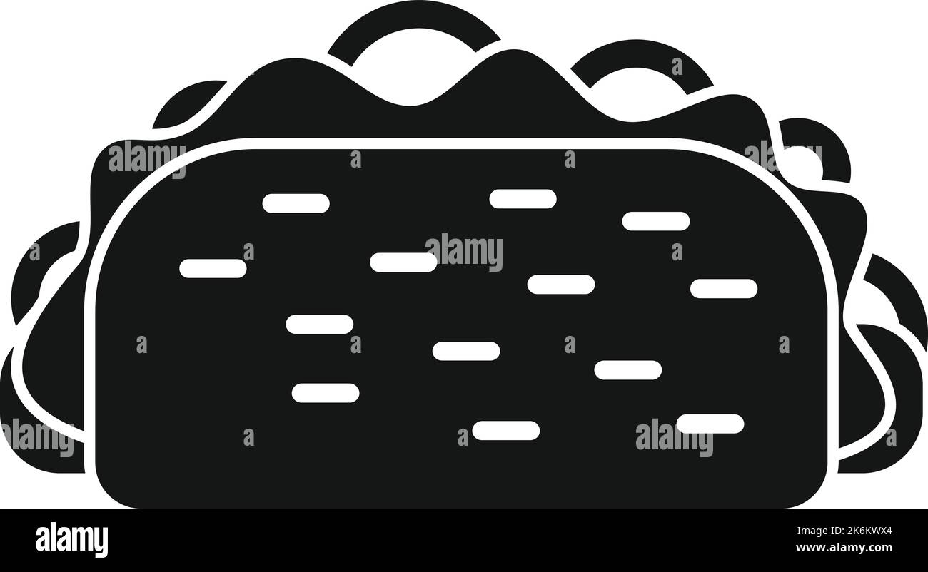 Taco breakfast icon simple vector. Mexico food. Tacos menu Stock Vector ...