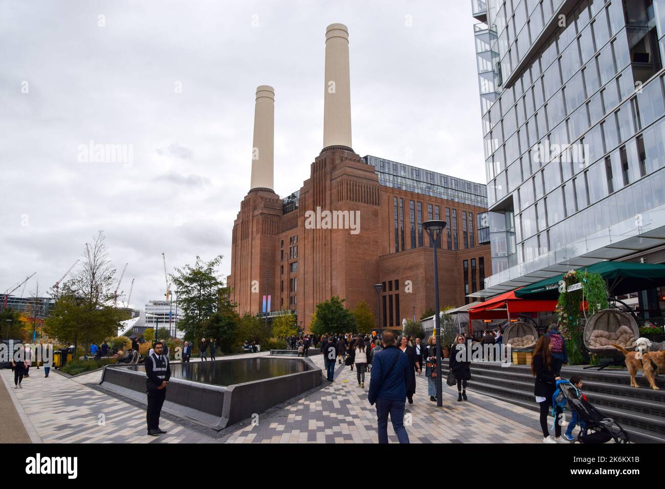 London, UK. 14th Oct, 2022. General view of Battersea Power Station as ...