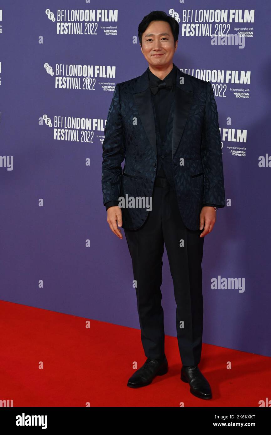 London, UK. 14th Oct, 2022. Park Hae-il is a South Korean actor arrive ...