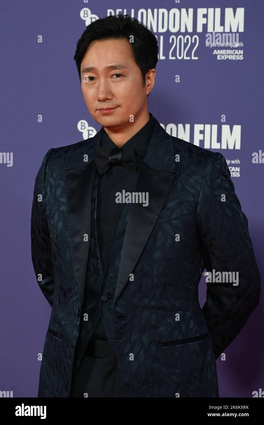 London, UK. 14th Oct, 2022. Park Hae-il is a South Korean actor arrive ...
