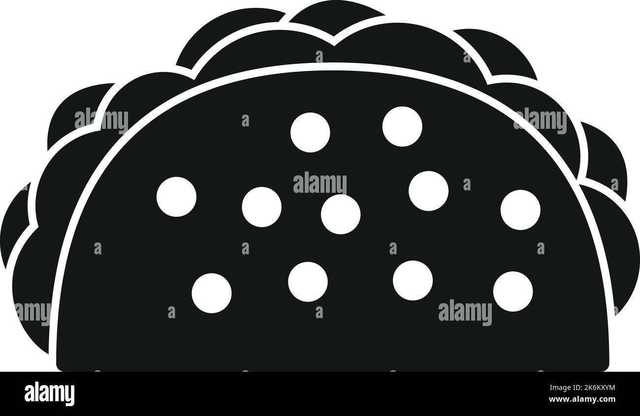 Happy taco icon simple vector. Tacos menu. Mexican food Stock Vector ...