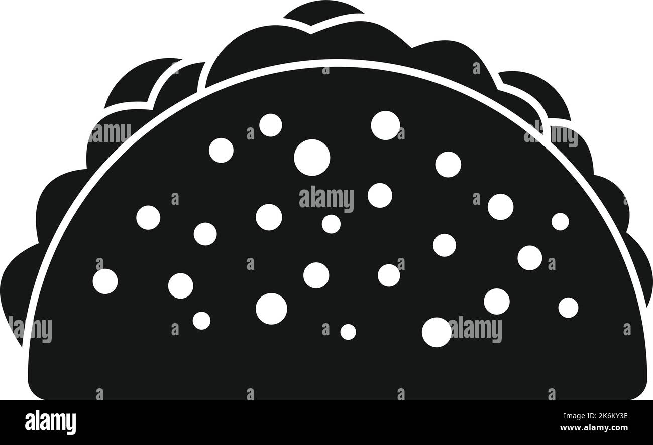 Chicken taco icon simple vector. Mexican food. Cooked meal Stock Vector ...