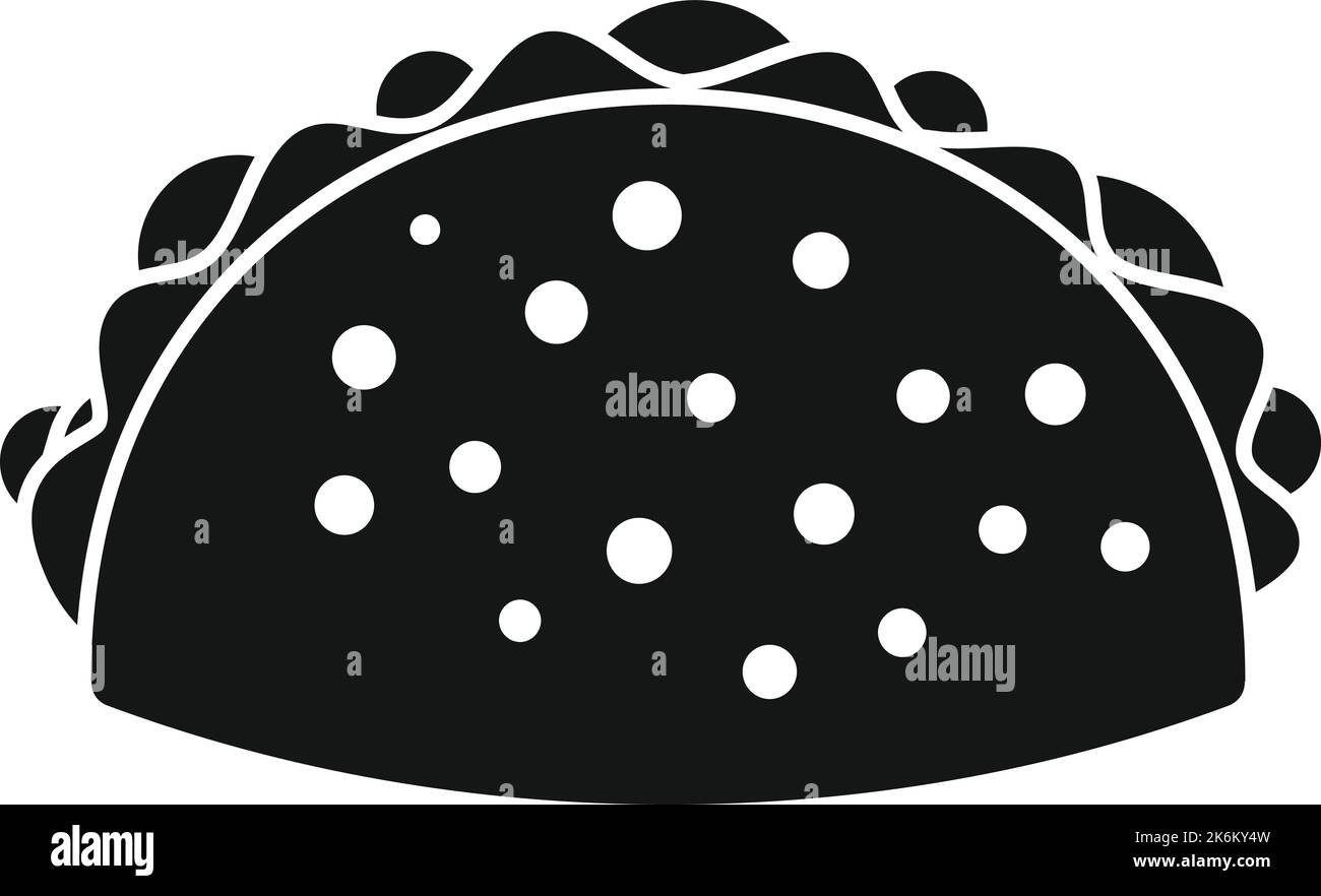 Beef taco icon simple vector. Mexican food. Tacos menu Stock Vector ...