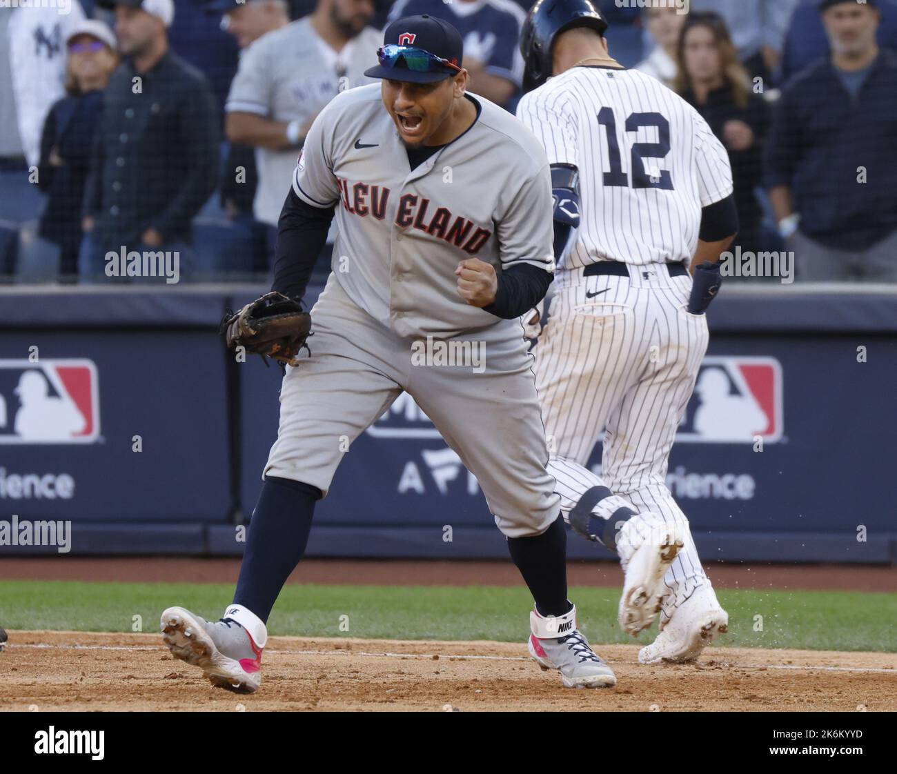 New York, USA. 14th Oct, 2022. Cleveland Guardians first baseman Josh ...