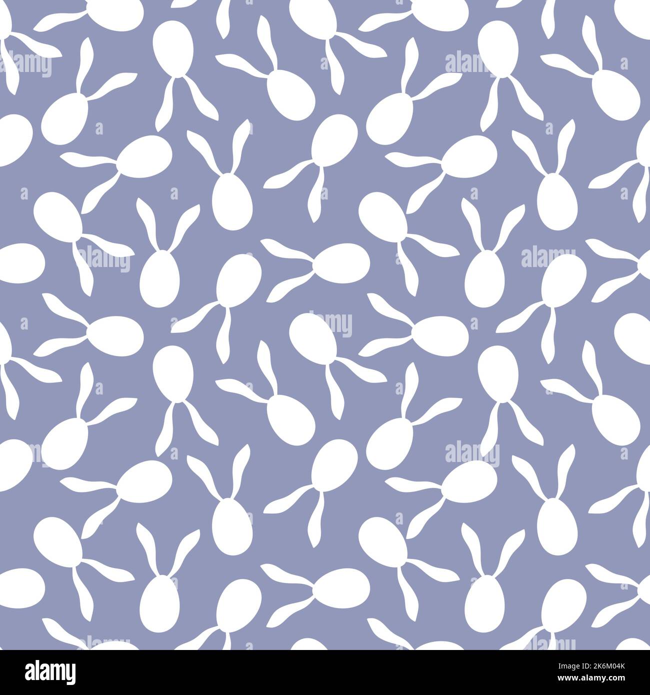 Easter eggs seamless cartoon rabbit ears pattern for wrapping paper and ...