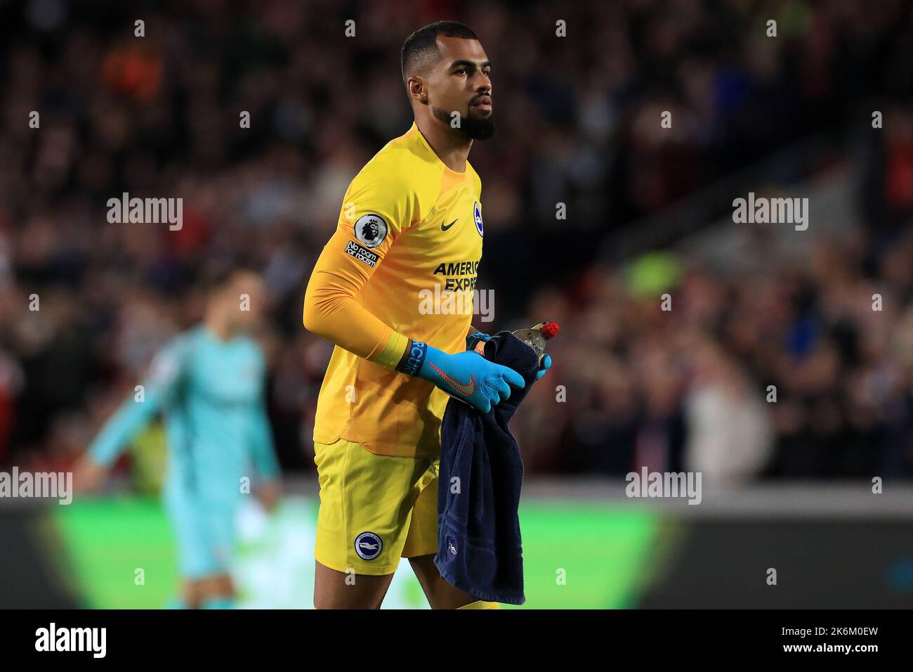 Robert S‡nchez #1 of Brighton & Hove Albion seen during the Premier ...