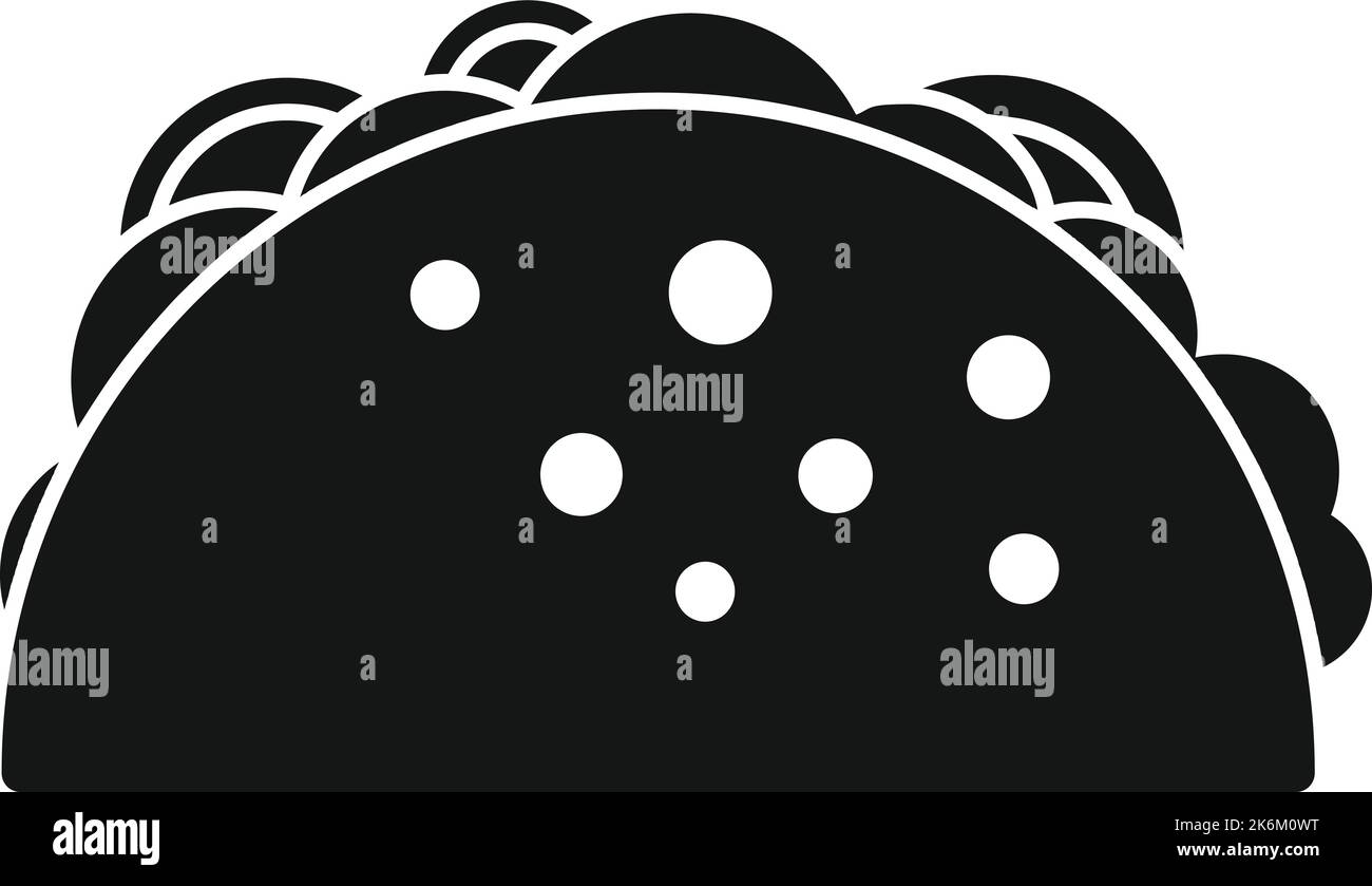 Taco icon simple vector. Tortilla food. Tacos menu Stock Vector Image ...