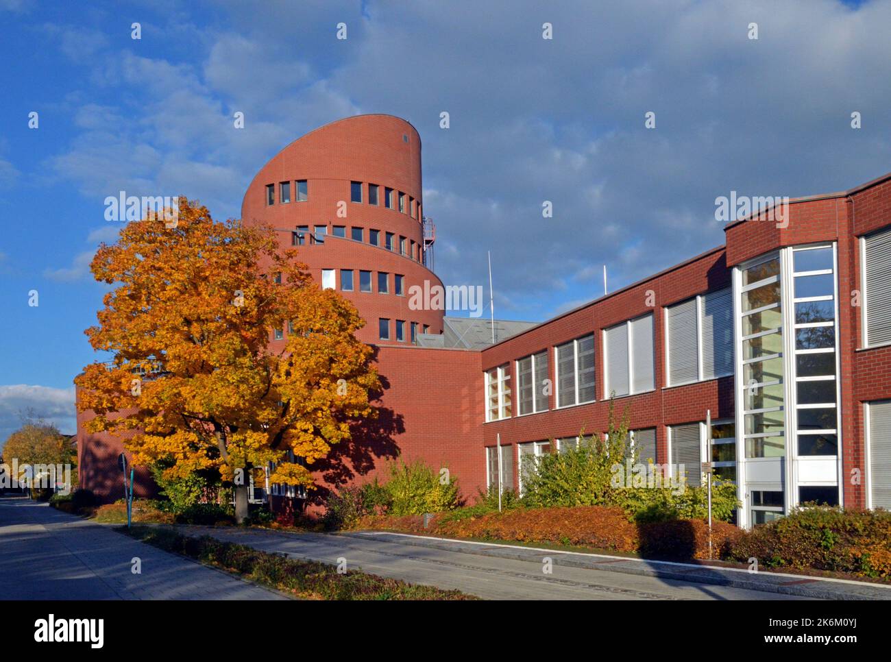 Germany, Bavaria, Unterschleissheim: north rotunda and classrooms of ...