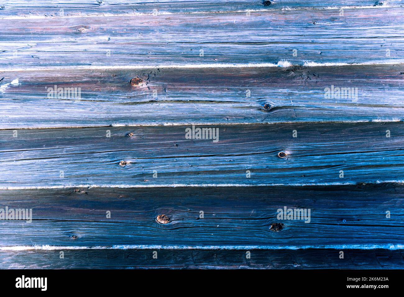 textured abstract dark blue background of a log wooden wall Stock Photo ...