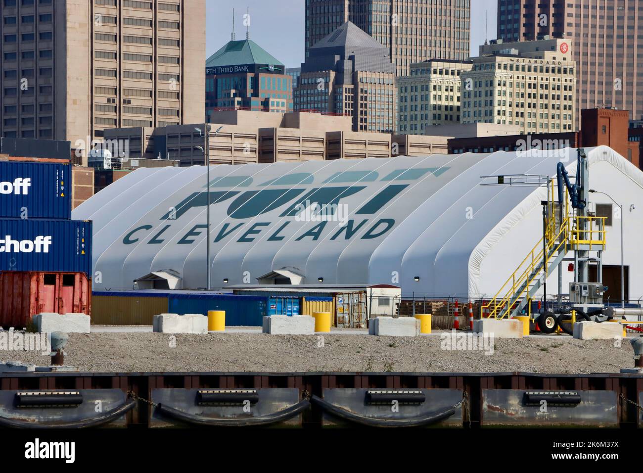 Port of Cleveland by downtown Cleveland, Ohio Stock Photo - Alamy
