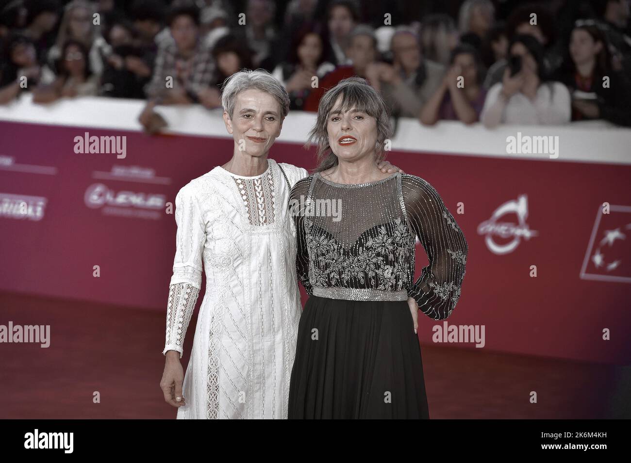 Rome, Italy. 13th Oct, 2022. Cristina Pavarotti and Giuliana Pavarotti ...