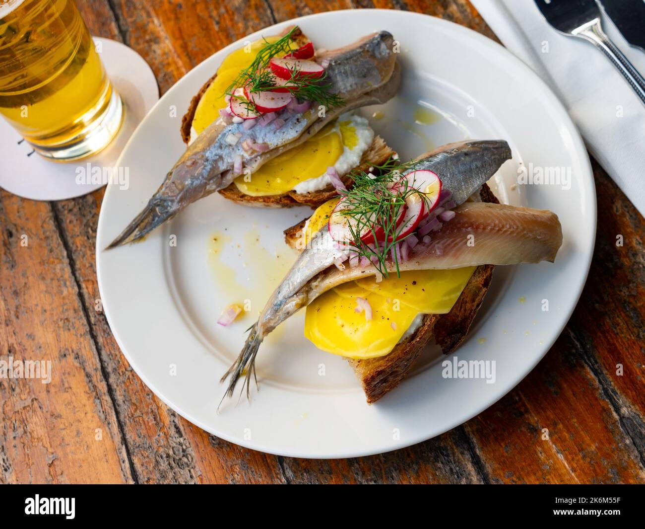 Salted dutch herring on hi-res stock photography and images - Alamy
