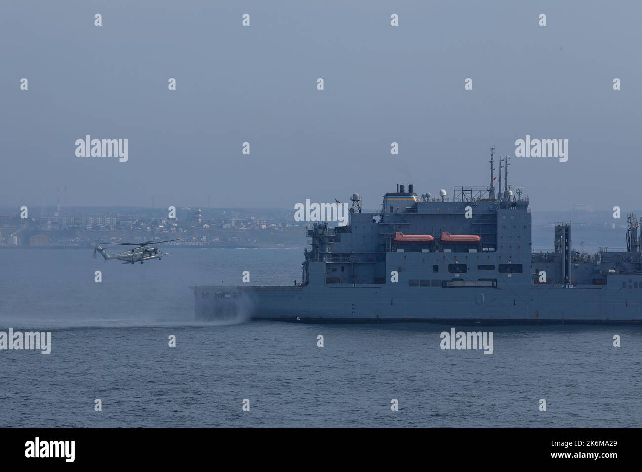 United States Naval Ship Sacagawea (T-AKE-2) conducts ammunition ...