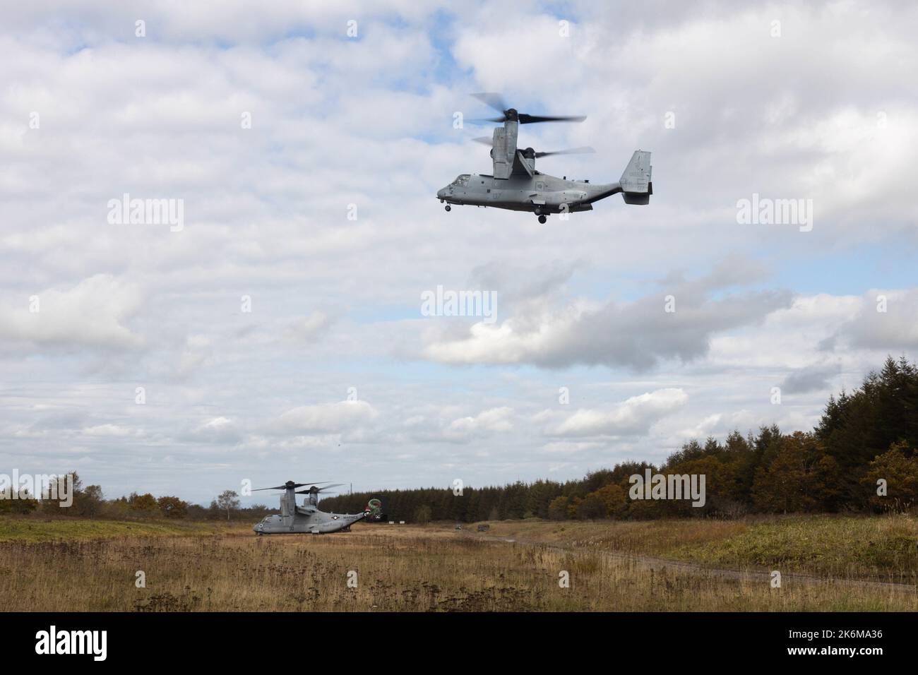 U.S. Marine Corps MV-22B Ospreys with Marine Medium Tiltrotor Squadron ...