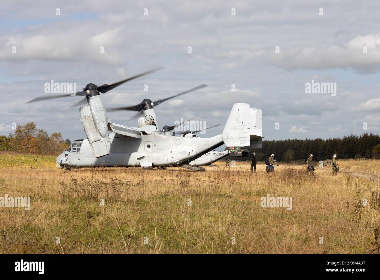 U.S. Marine Corps MV-22B Ospreys with Marine Medium Tiltrotor Squadron 265, Marine Aircraft ...