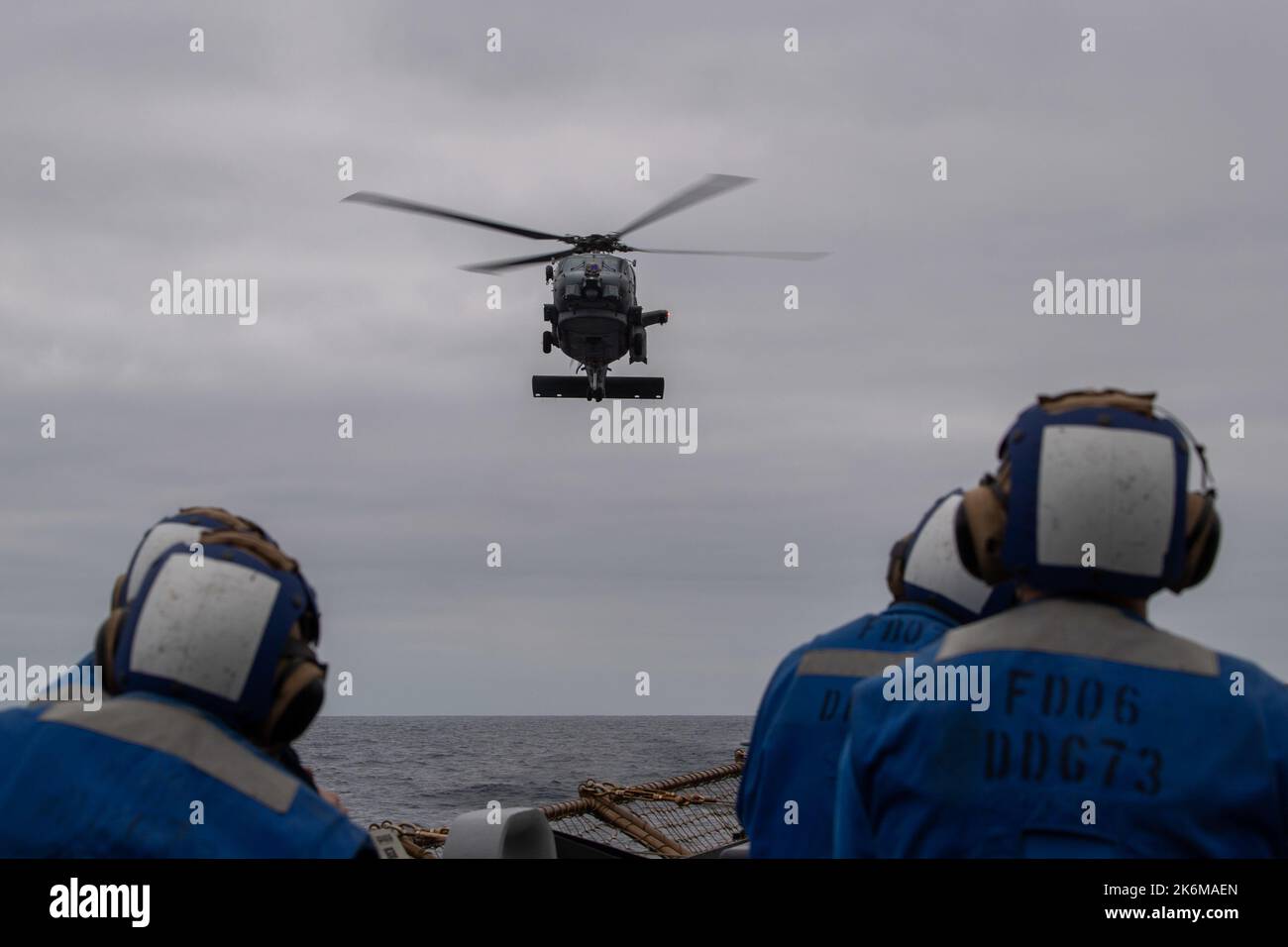 221013-N-SN516-1003 PACIFIC OCEAN (Oct. 13, 2022) U.S. Navy Sailors ...