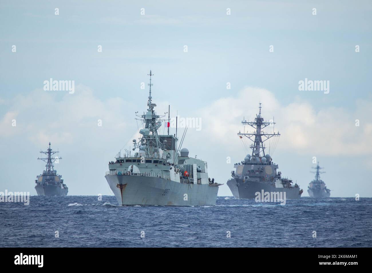 221013-N-LK647-1046 ATLANTIC OCEAN—A view from the Ticonderoga-class ...