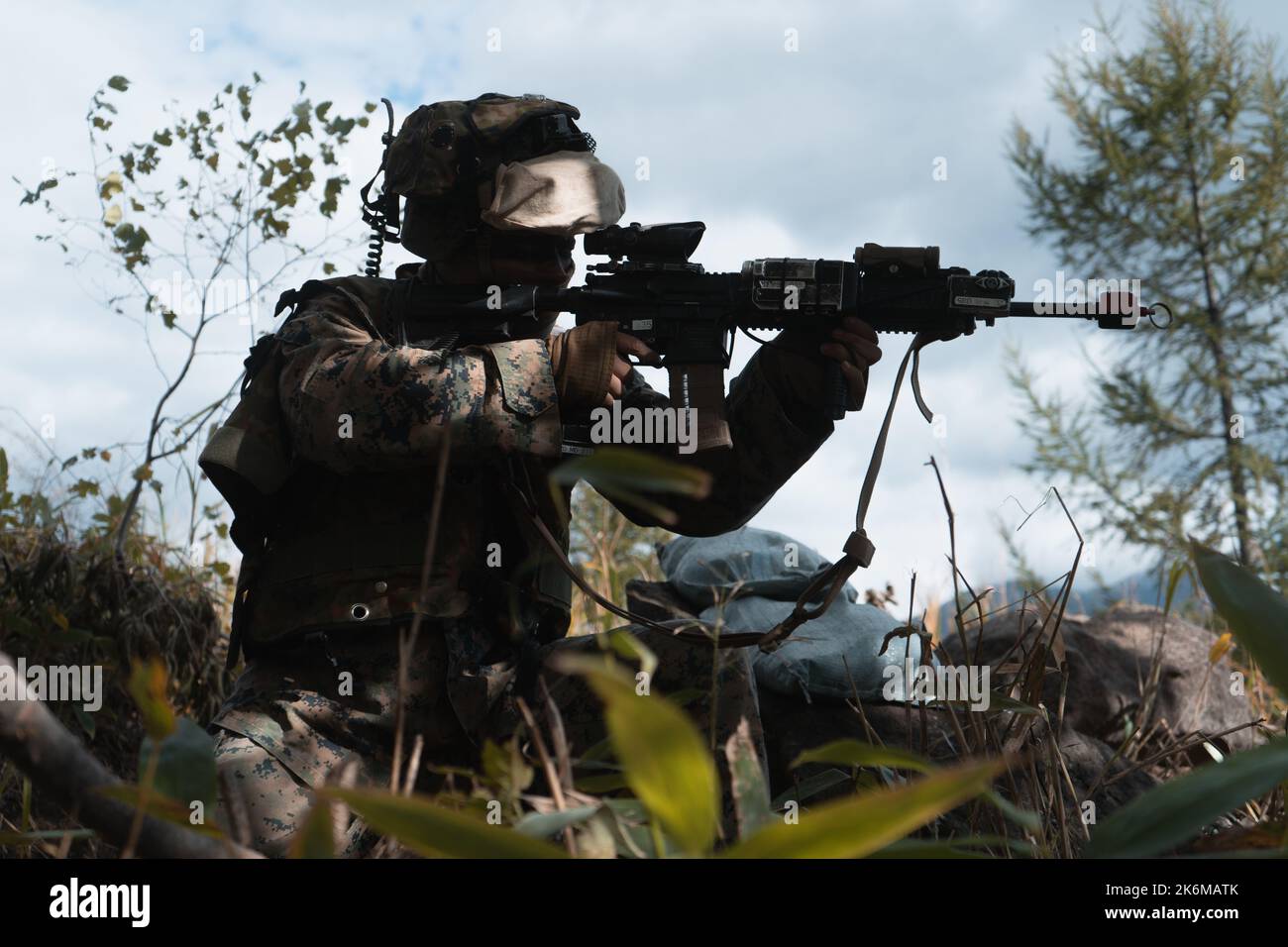 U.S. Marine Corps Cpl. Oscar Espinoza, a rifleman with 3d Battalion, 3d ...