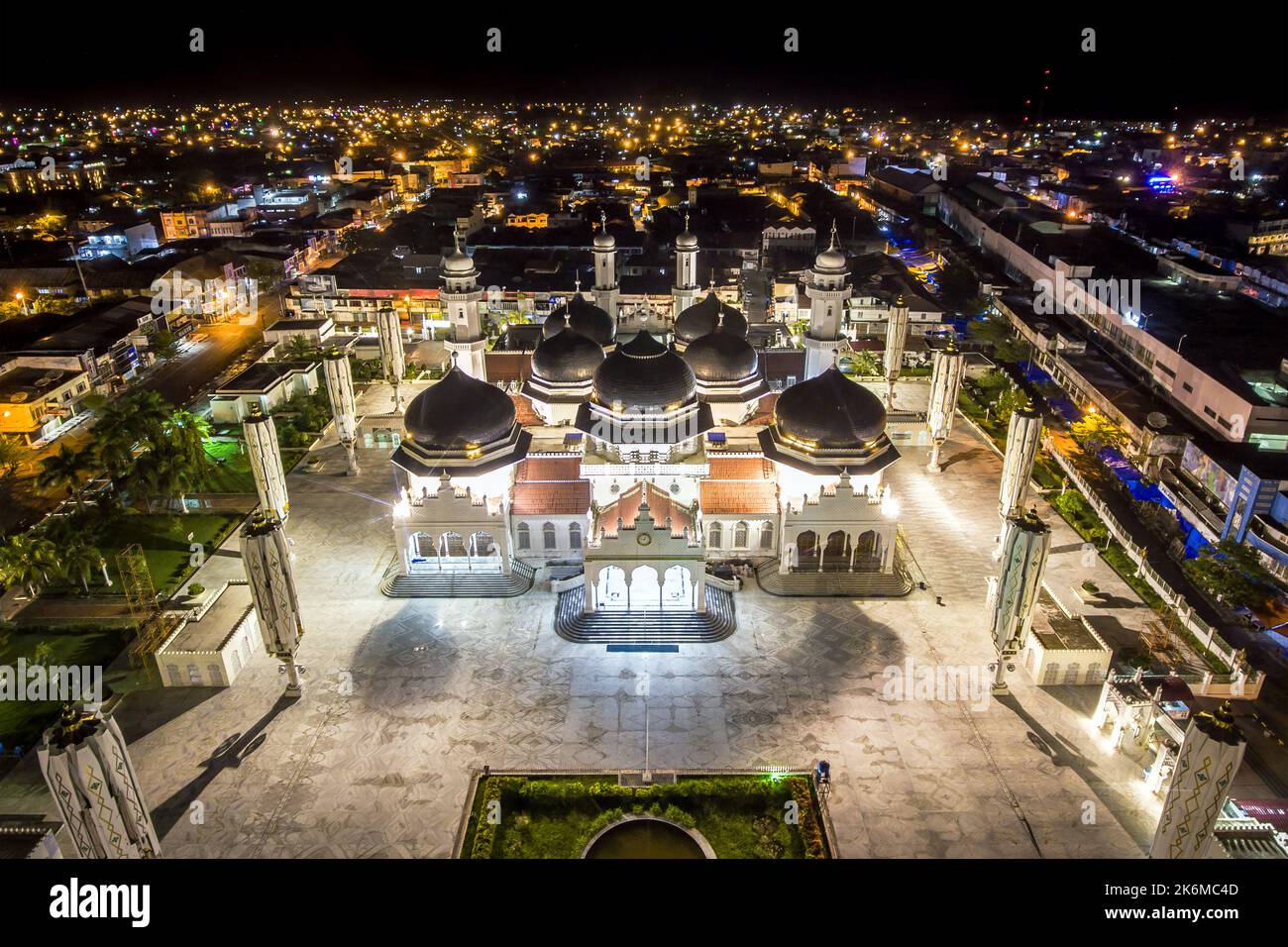 Mosque night aerial hi-res stock photography and images - Alamy