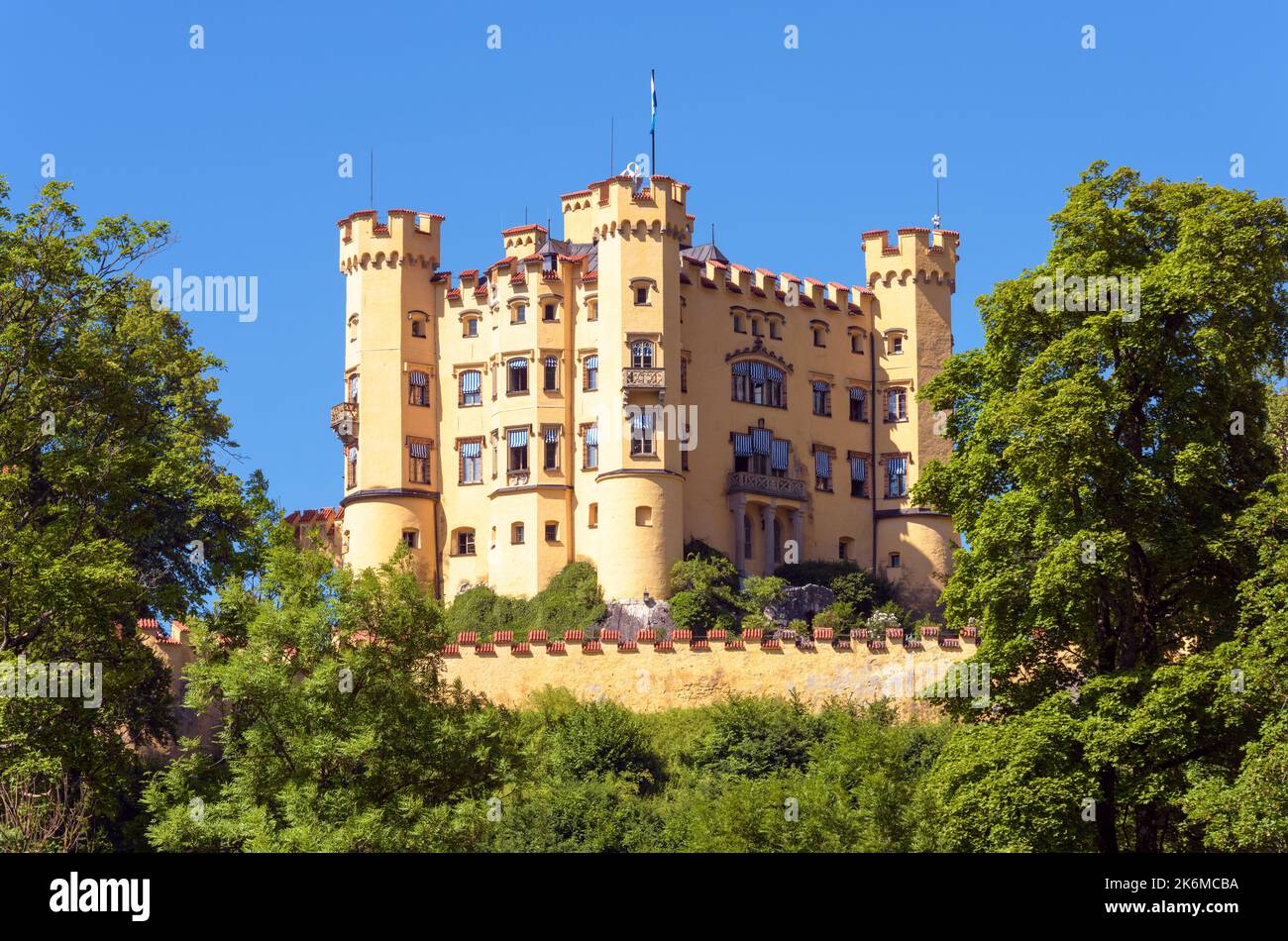 Hohenschwangau Castle in Bavaria, Germany. Schloss Hohenschwangau is ...