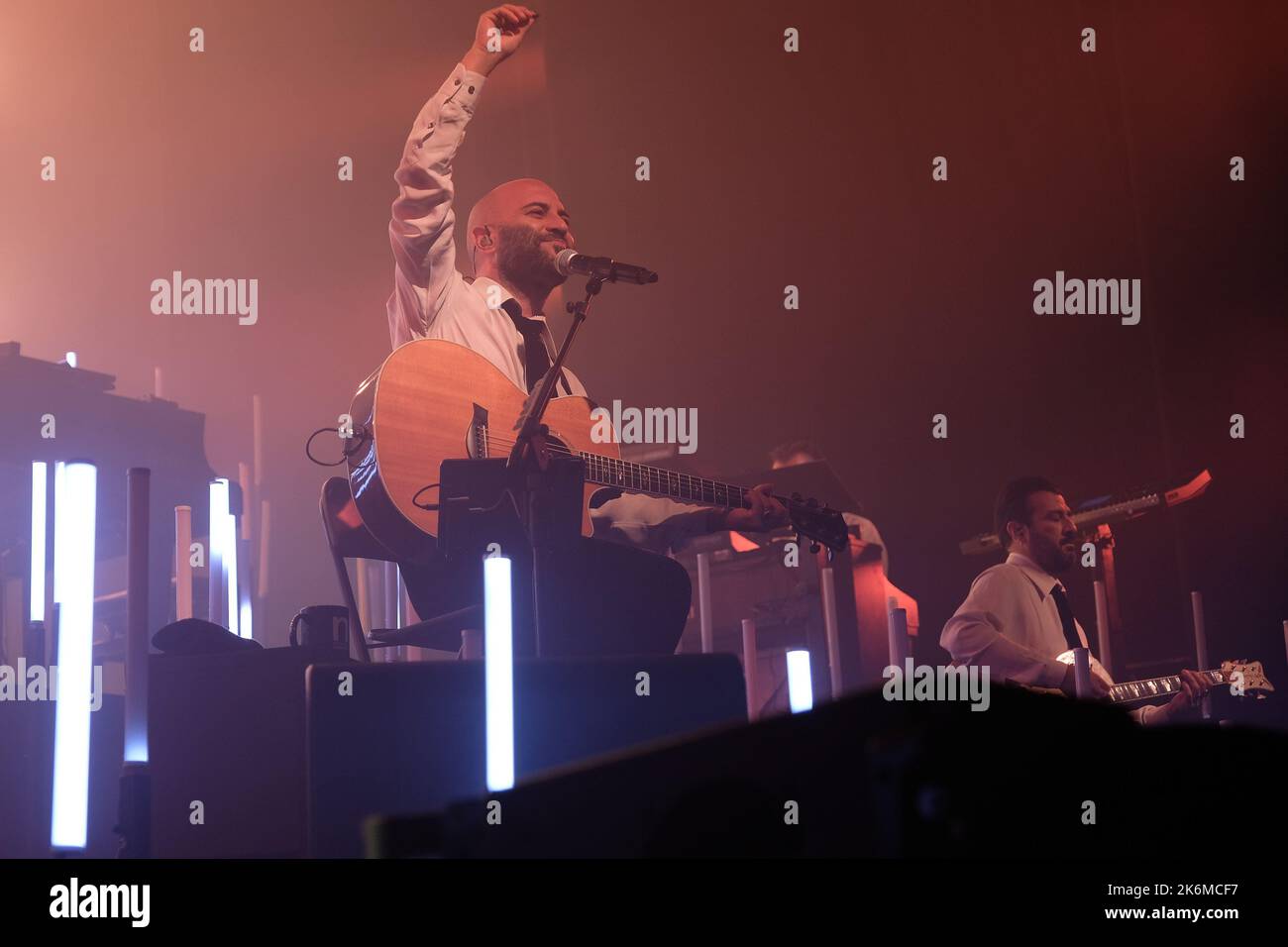 Brixia, Italy. 14th October 2022. The Italian band of Negramaro during ...