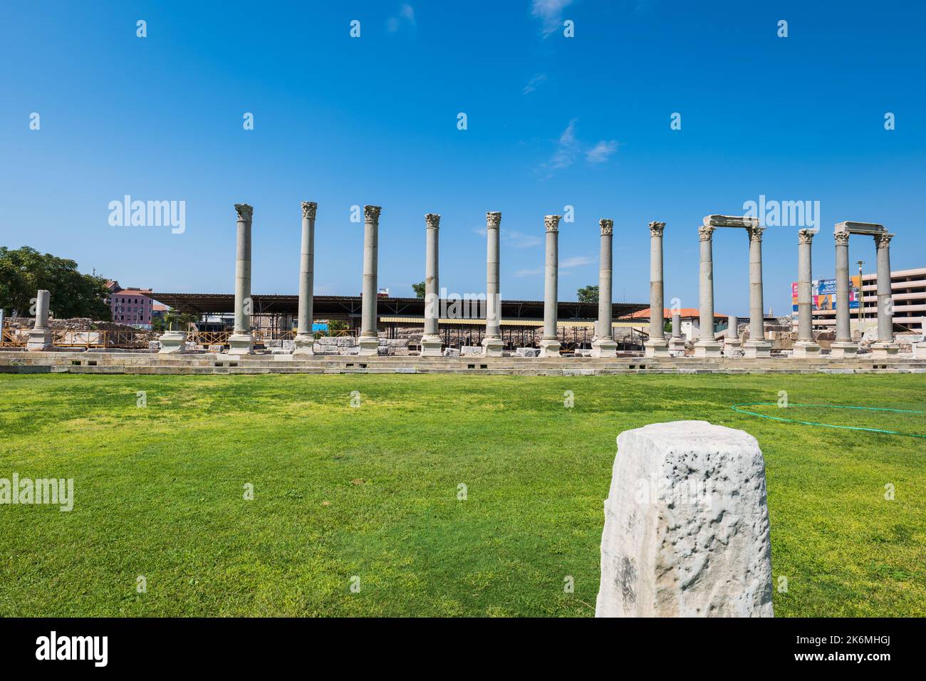 Agora of Smyrna in Izmir city, Turkey. Also known as the Agora of İzmir ...