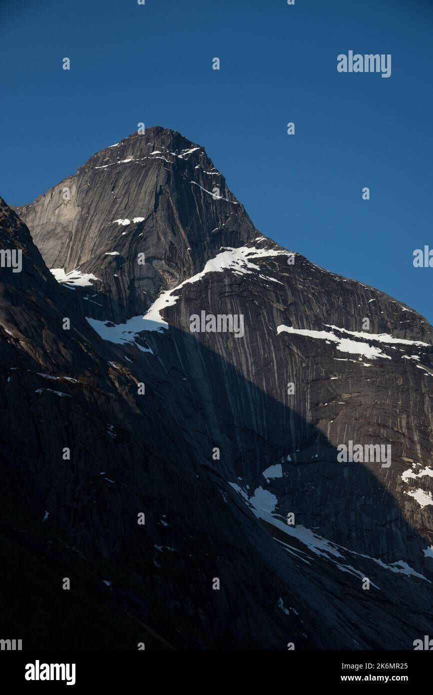 Stetinden is a 1392 meter high granite summit with obelisk-shape in ...