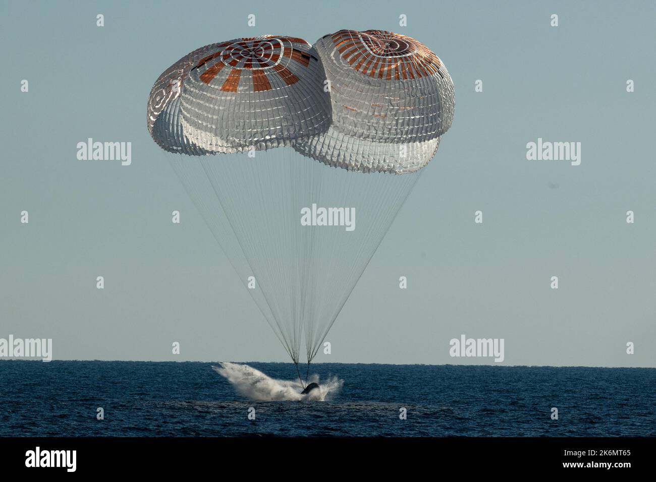 USA. 14th Oct, 2022. The SpaceX Crew Dragon Freedom spacecraft is seen ...