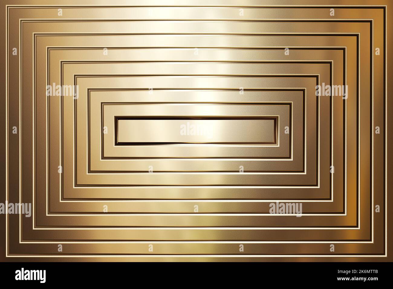 3d rectangular patterns arranged from small to large. Texture of gold ...