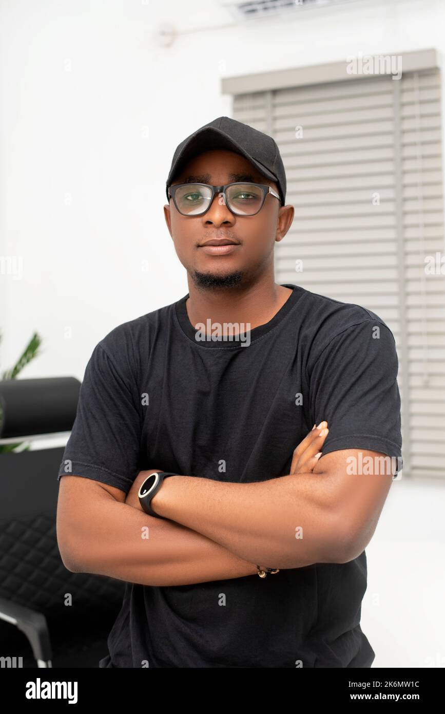 Corporate portrait of a developer and web programmer Stock Photo - Alamy