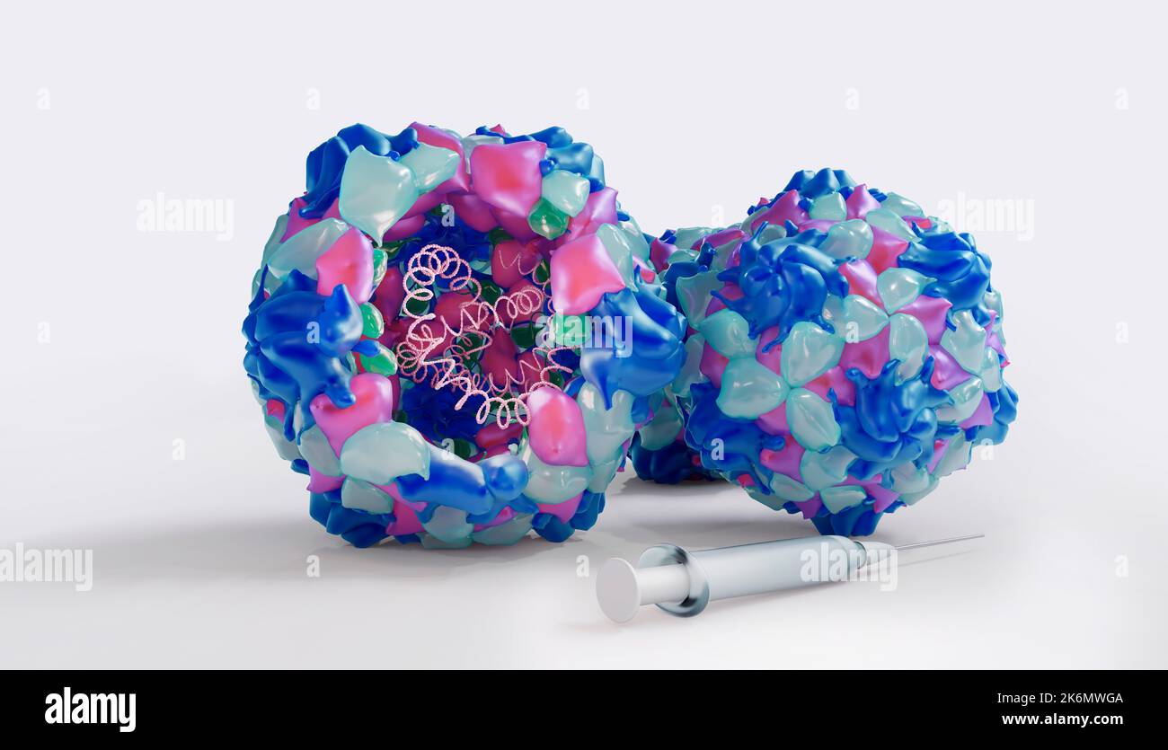 Poliovirus vaccine, conceptual illustration Stock Photo - Alamy