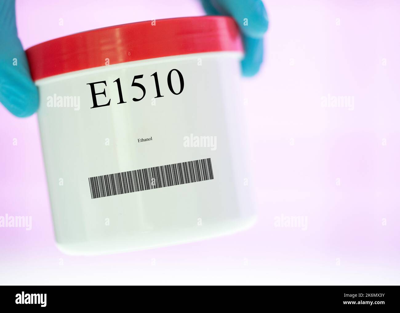 Container of the food additive E1510 Stock Photo - Alamy