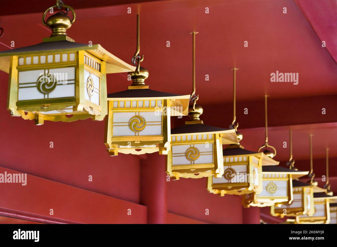Lanterns Kanda Shinto Shrine Tokyo Japan Stock Photo - Alamy