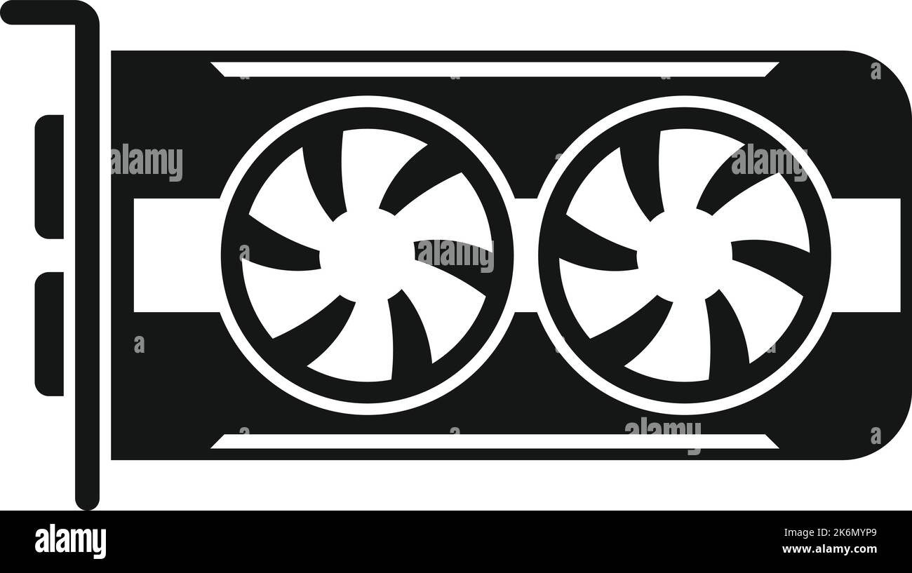 GPU graphic card icon simple vector. Computer pc. Video cpu Stock Vector Image & Art - Alamy