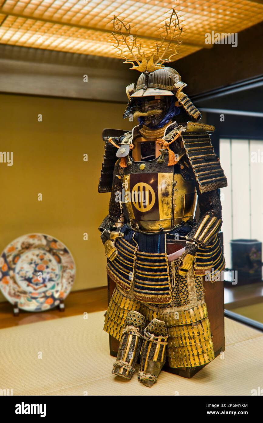 Samurai warrior armor Sendai Japan Stock Photo - Alamy