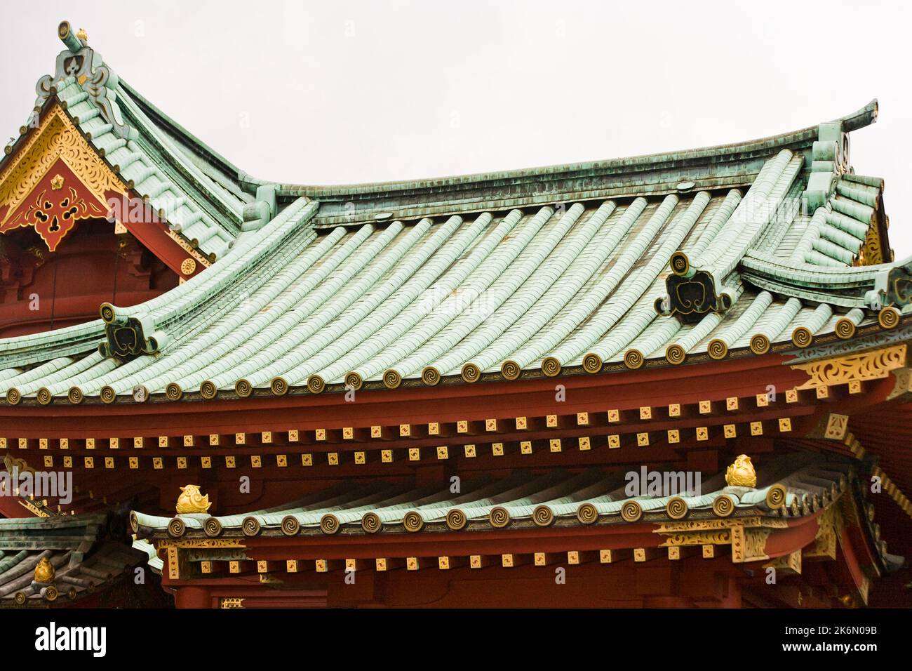 Shinto shrine roof detail Tokyo Japan 2 Stock Photo - Alamy