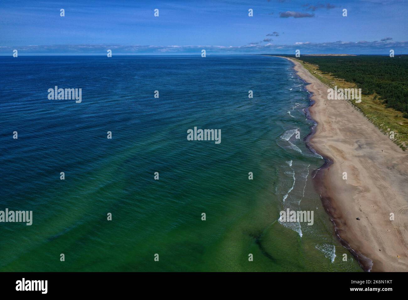 Aerial view sandy beach curonian hi-res stock photography and images ...