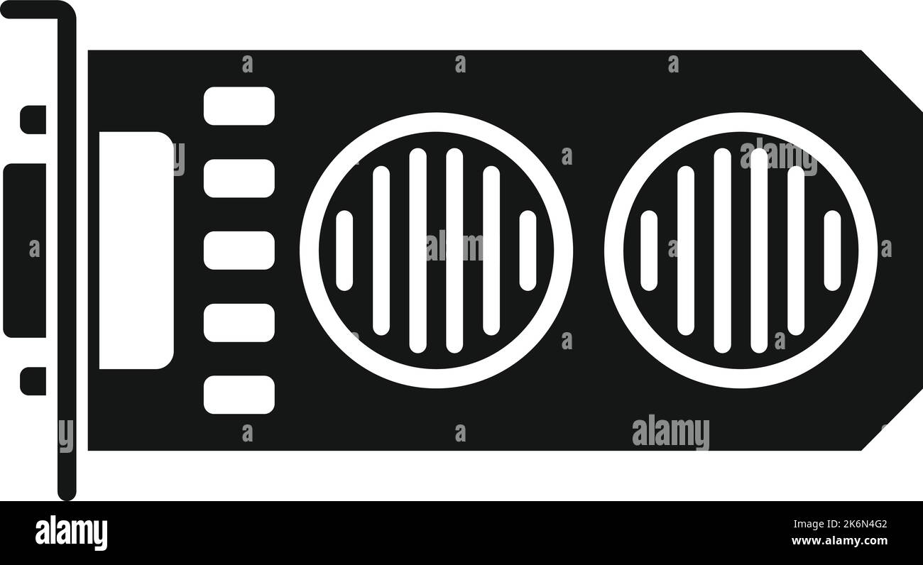 Pc video card icon simple vector. Computer gpu. Cooler pci Stock Vector ... Pc video card icon simple vector. Computer gpu. Cooler pci Stock Vector ...