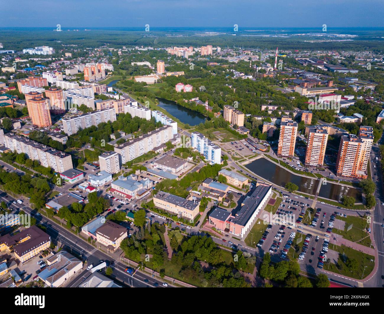 Aerial view of Chekhov cityscape Stock Photo - Alamy