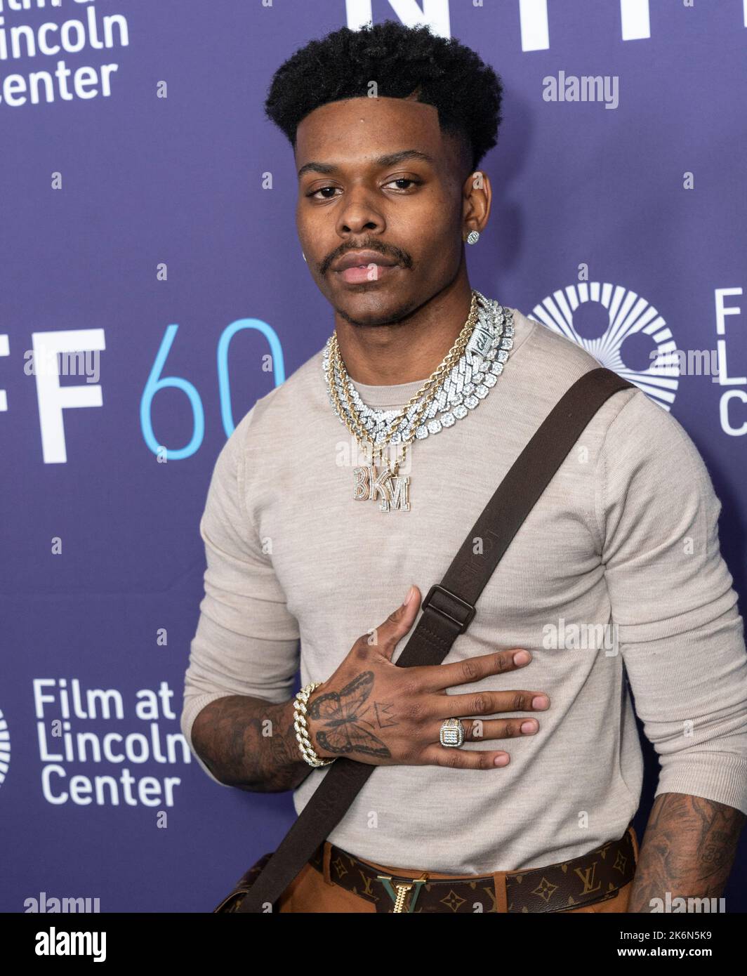 Actor Aubrey Joseph attends "The Inspection" world premiere during New York Film Festival at ...