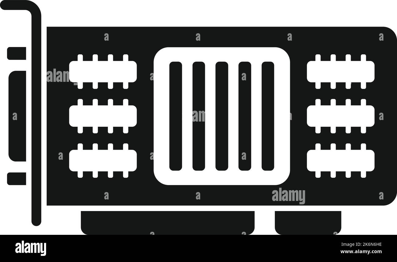 Fan gpu card icon simple vector. Pc graphic. Memory video Stock Vector Image & Art - Alamy