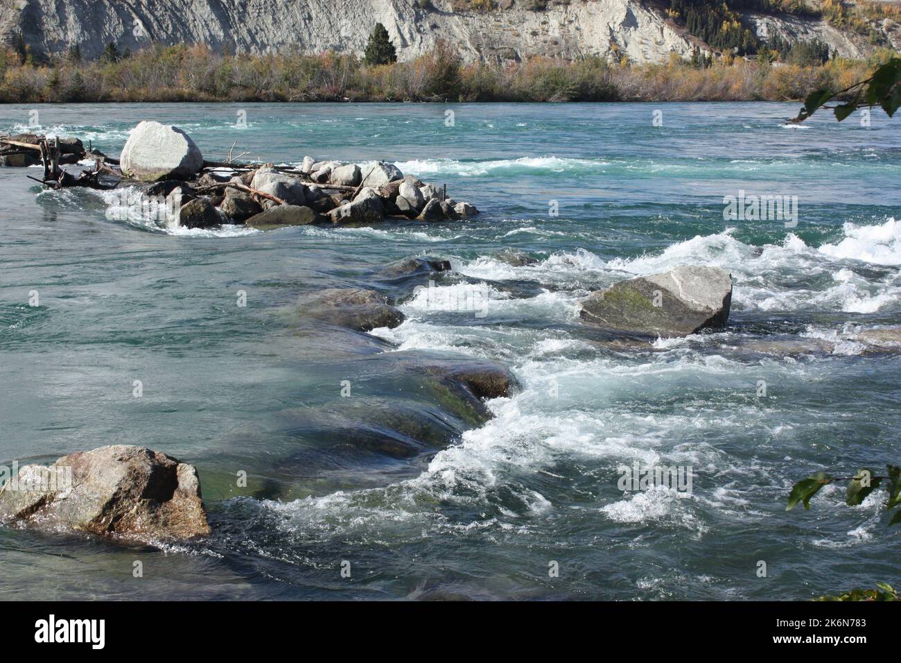 Rapids on the Yukon River, Whitehorse, Canada Stock Photo - Alamy