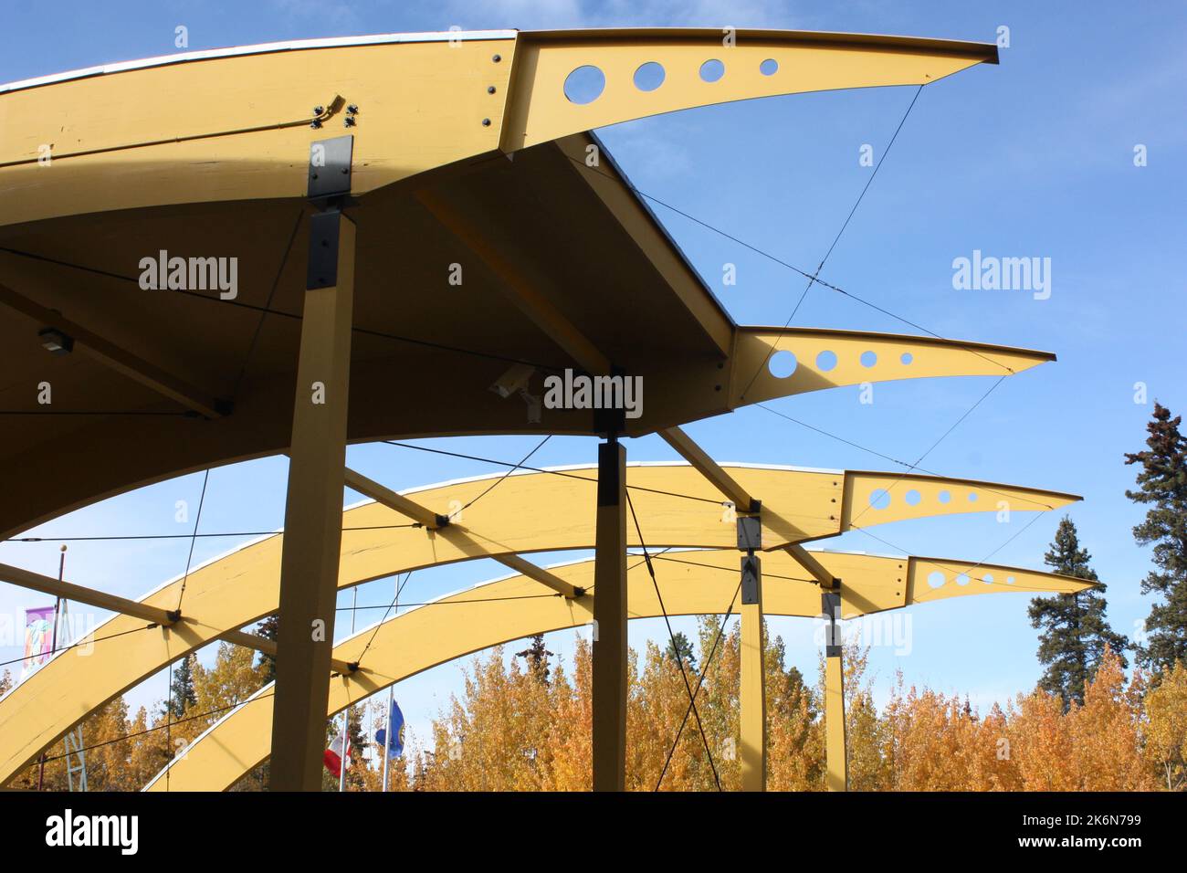Architecture of the Beringia Interpretive Centre near Whitehorse, Yukon ...