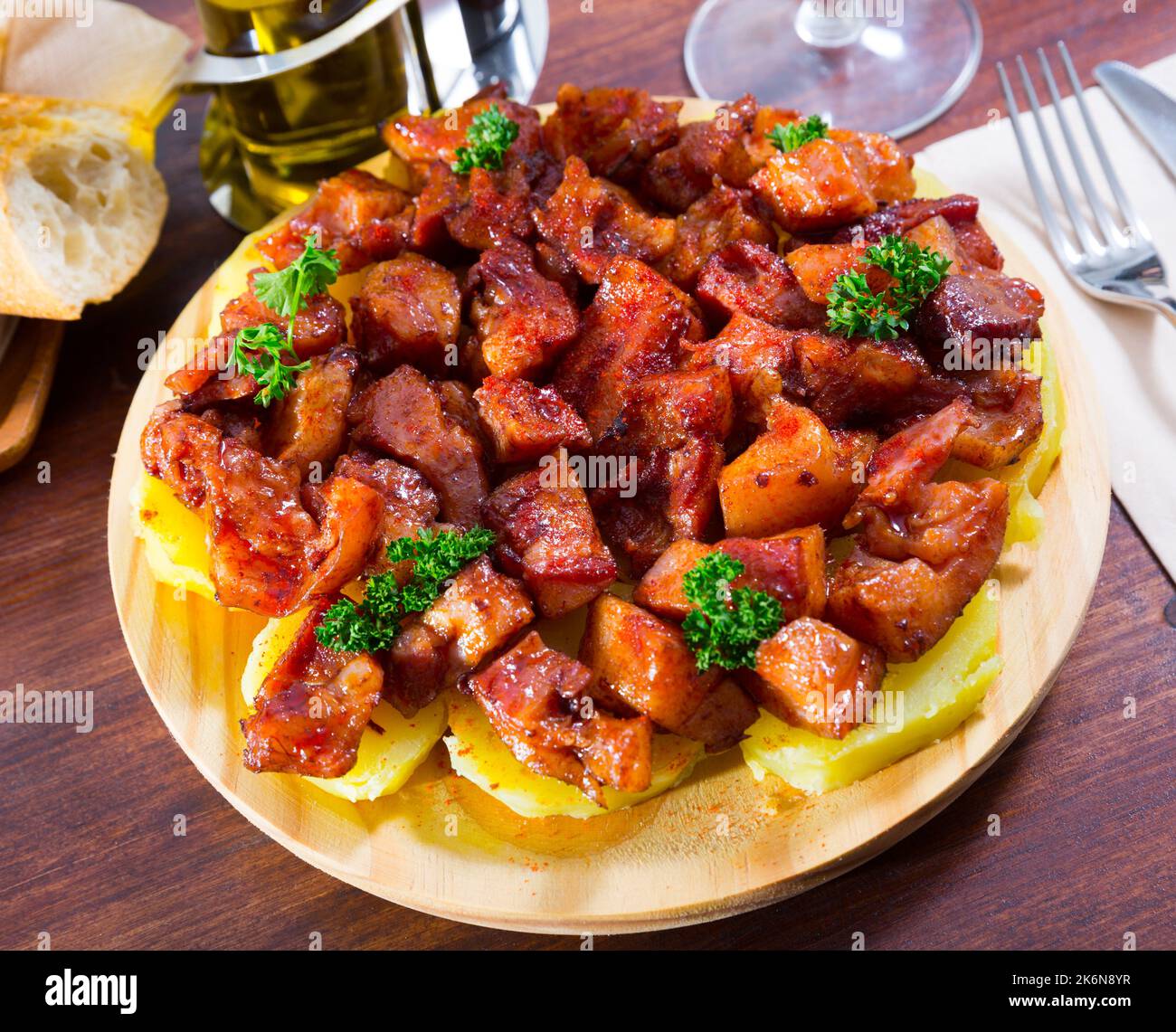 Roasted snouts of pigs with pepper Stock Photo - Alamy