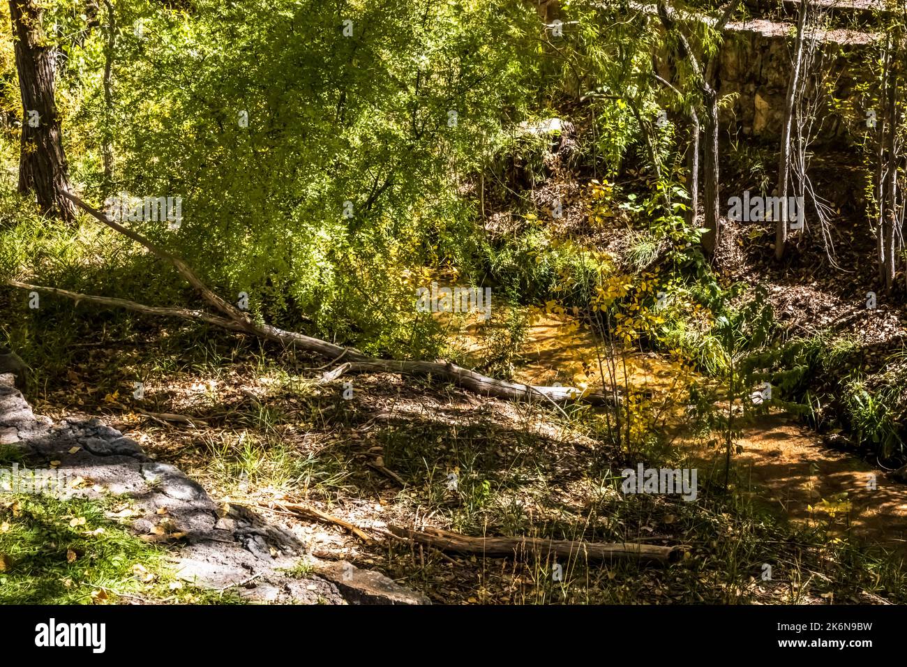 The Santa Fe river flows through the countryside Stock Photo - Alamy
